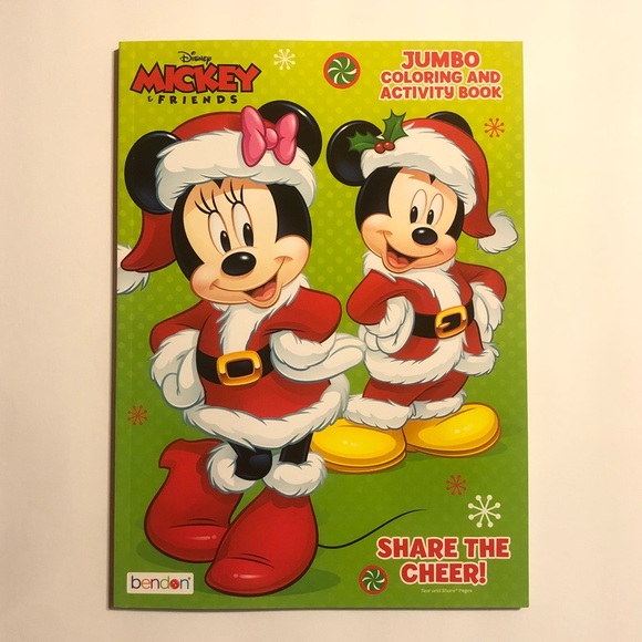 Disney | Accessories | Mickey Share The Cheer Coloring Activity Book ...